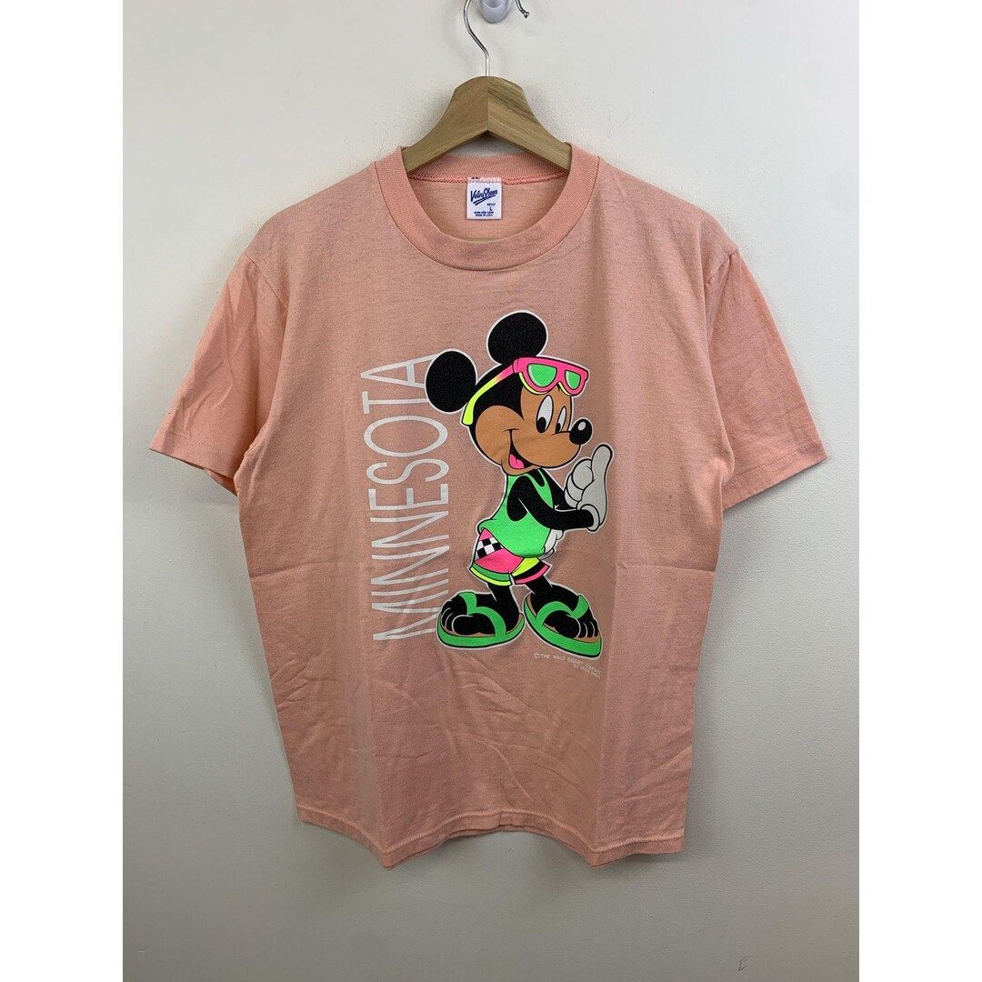 Vintage 1990s Disneyland Sinigel Stitch Tanned Mickey Minnesota Tee ...