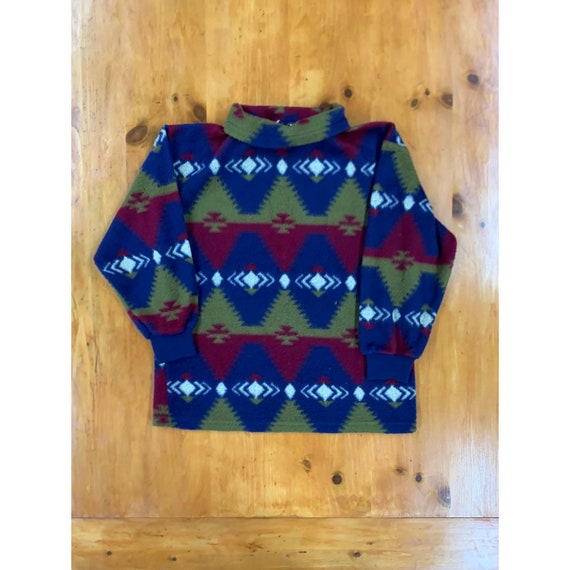 Vintage fleece aztec pattern - Gem