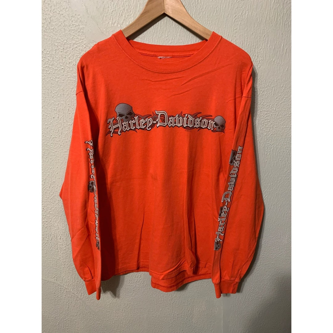 Vintage Harley Davidson Coralville Iowa Flames Longsleeve - Etsy