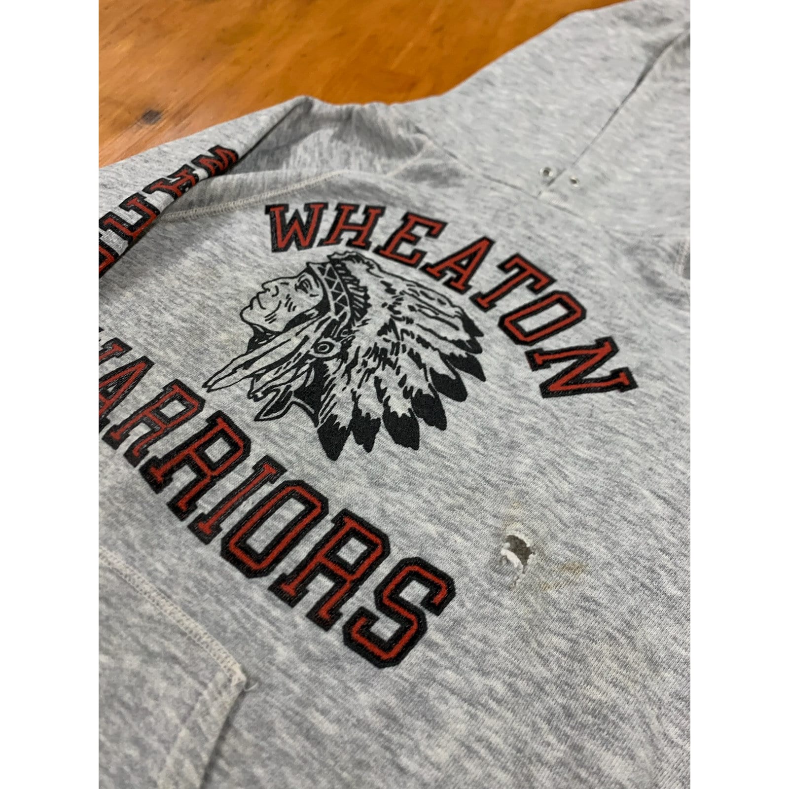 Vintage 1980s Wheaton Warriors Hooded Sweatshirt - Etsy