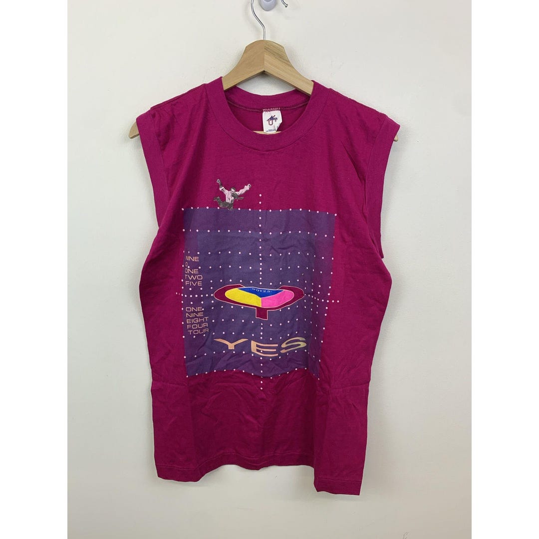 Vintage YES 90125 1984 Tour Single Stitch Rare Tee Size L Vintage 1980s ...