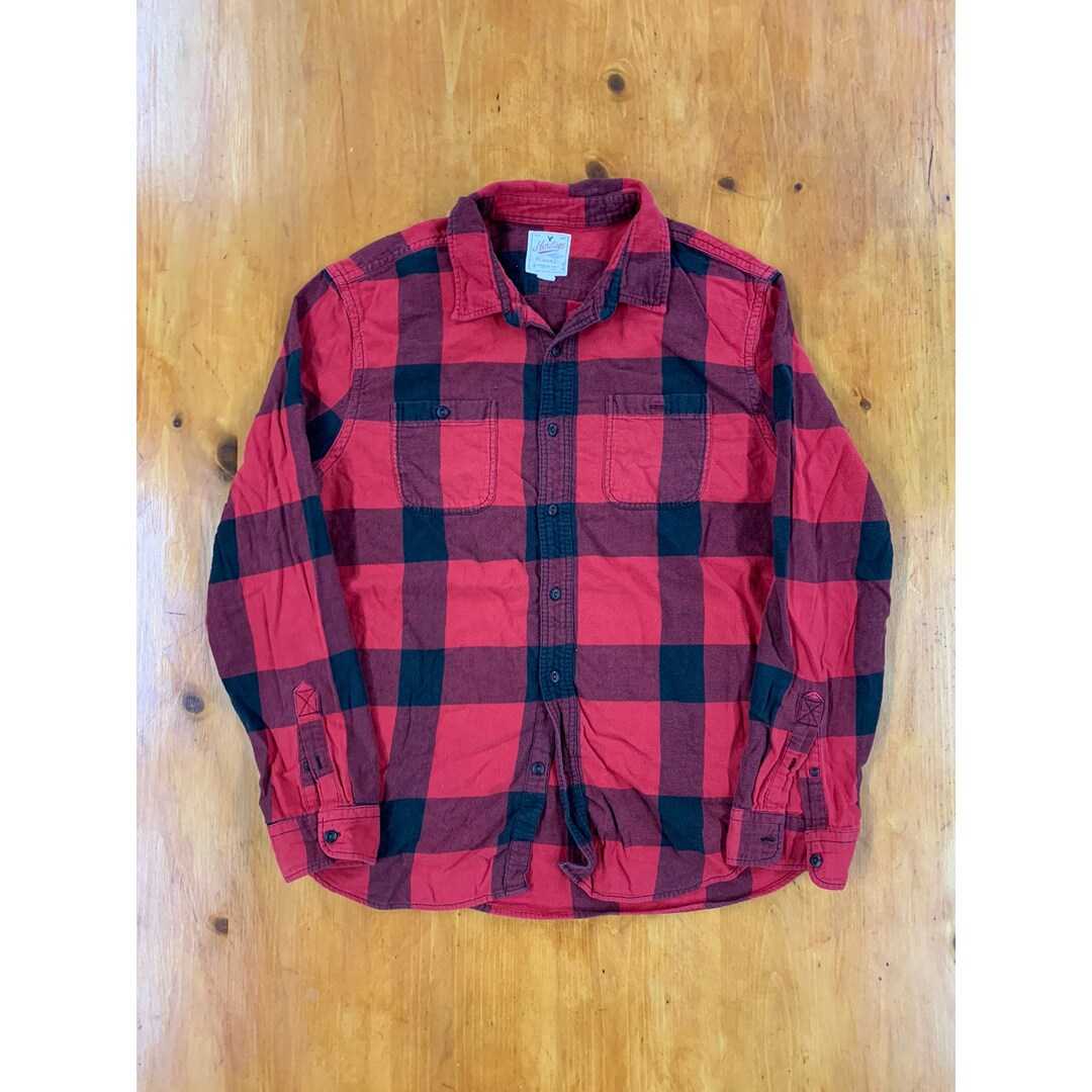 Vintage Buffalo Check Flannel Vintage Rare Find Gift for Her Gift for ...