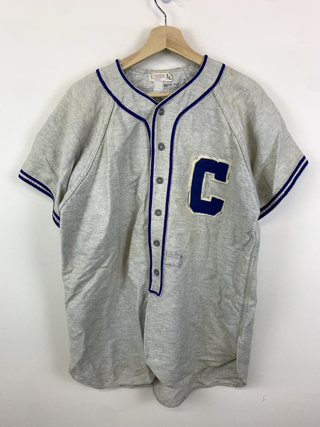 True Vintage Wilsons 1945 Chicago Cubs Baseball #11 Jersey True Vintage 1940s Wool Cubs MLB ...