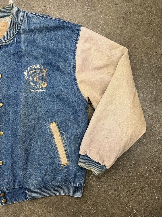 Vintage Varsity Jacket 98 Iowa Horse Rider Championsh… - Gem