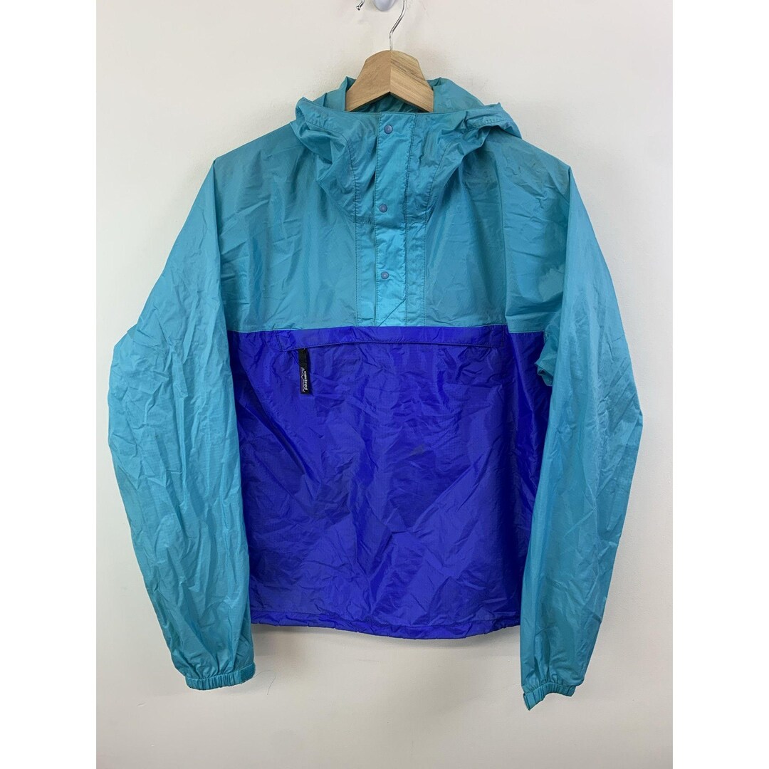Vintage 1990s Patagonia Blue Colorblock Ripstop Windbreaker Size S - Etsy