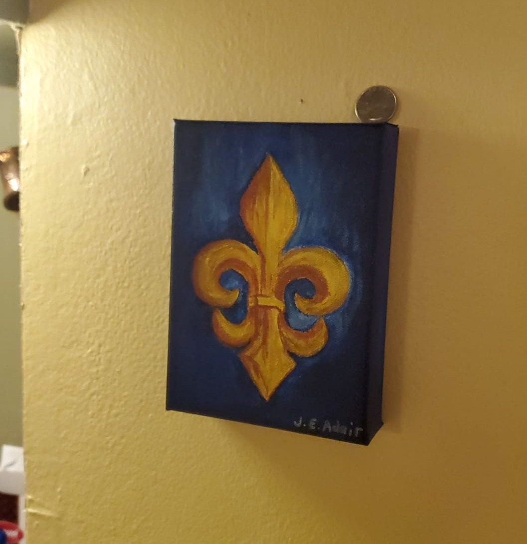 Fleur De Lis Painting - Etsy