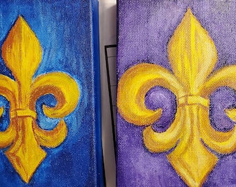 Fleur De Lis - Art Print - Abstract Watercolor Painting - Wall Decor - Etsy