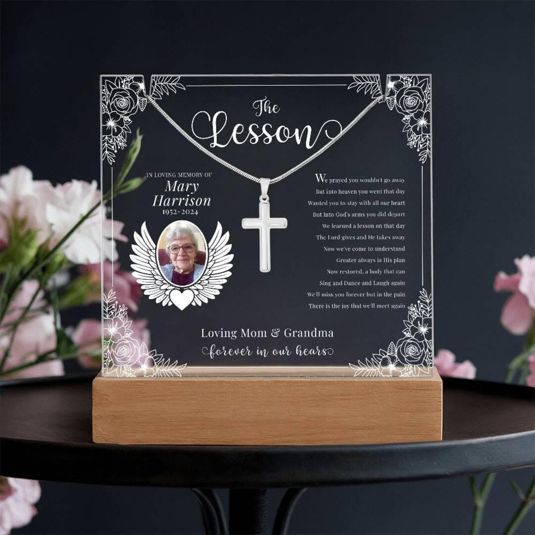 Memorial Gift for Loss of Mother, Personalized Memorial Jewelry ...