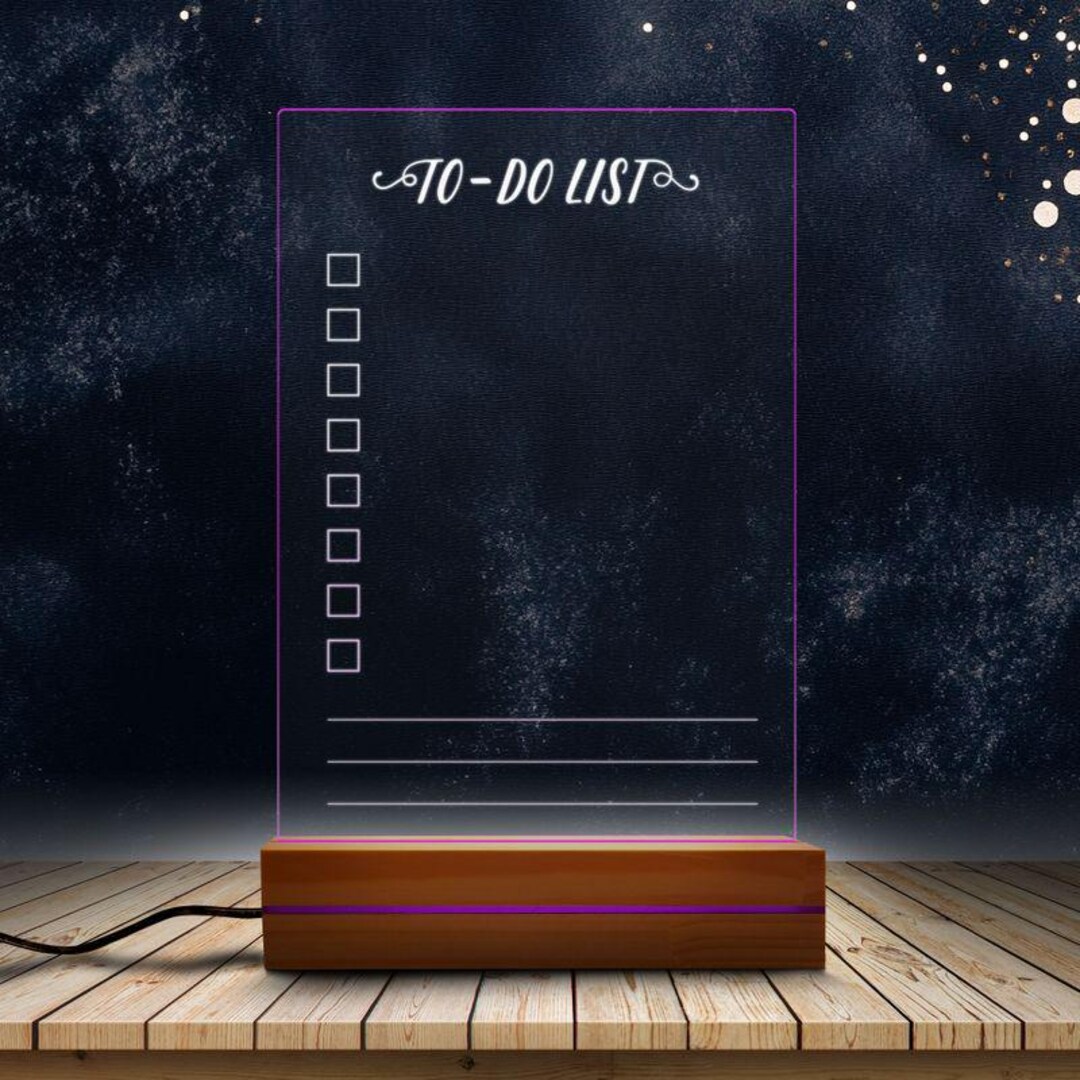 To Do List, Dry Erase Board, Kids Chore Chart, Acrylic Chart, Daily ...