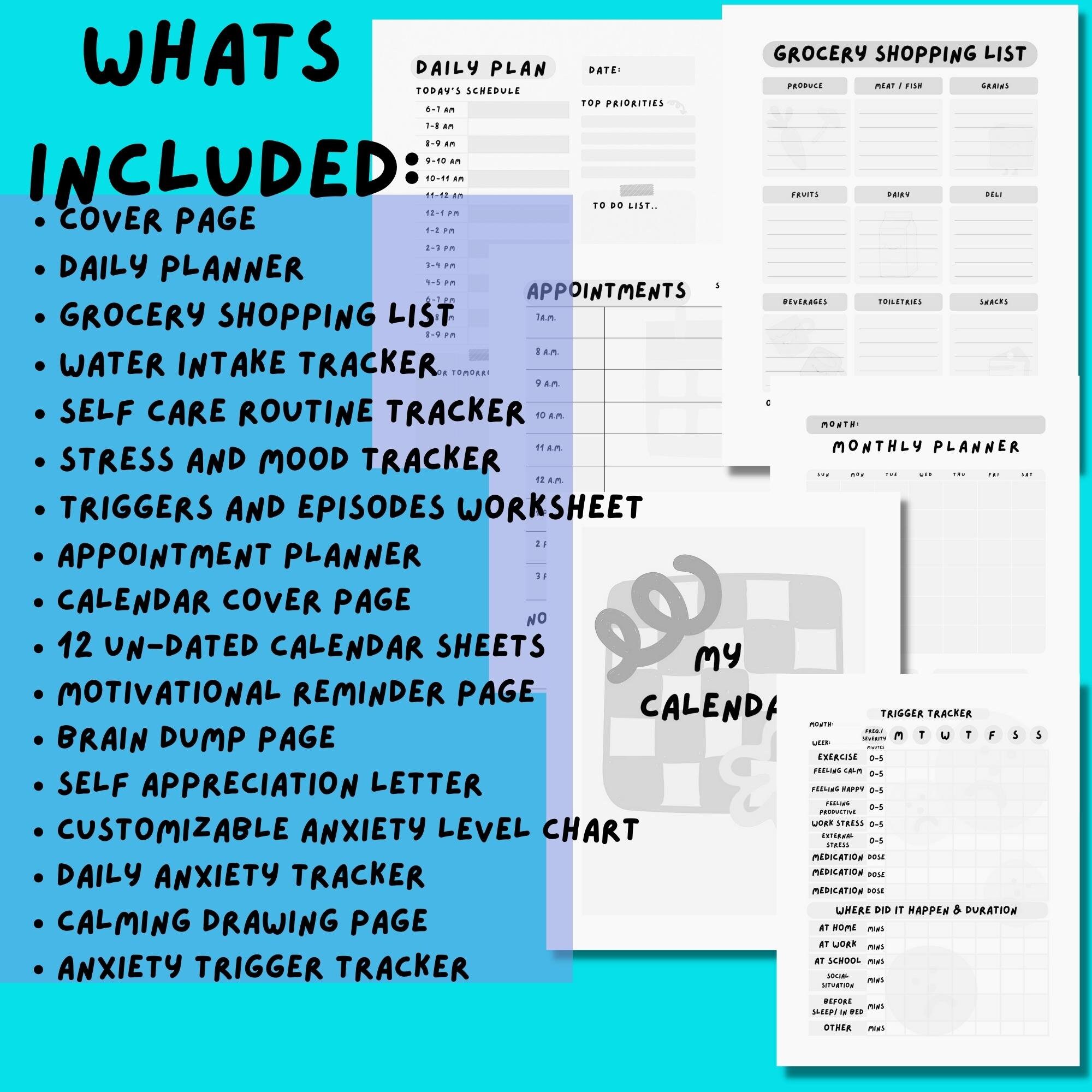 Wellness Planner, Self-care Printable, Wellness Planner Printable ...