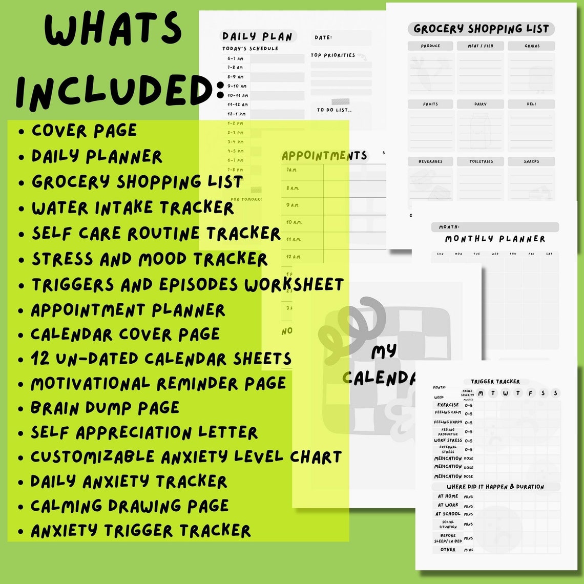 Wellness Planner Self-care Printable Wellness Planner - Etsy