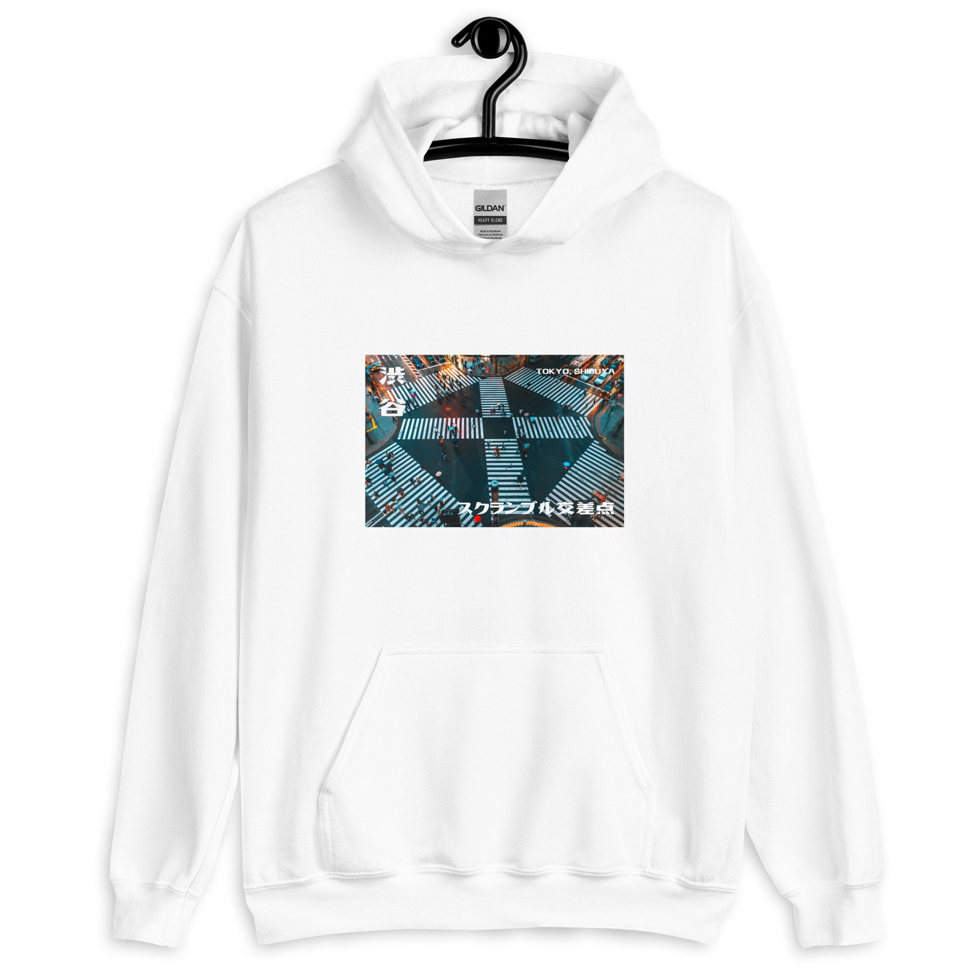 Shibuya Crossing Tokyo Hoodie, Retro Japanese Streetwear - Etsy