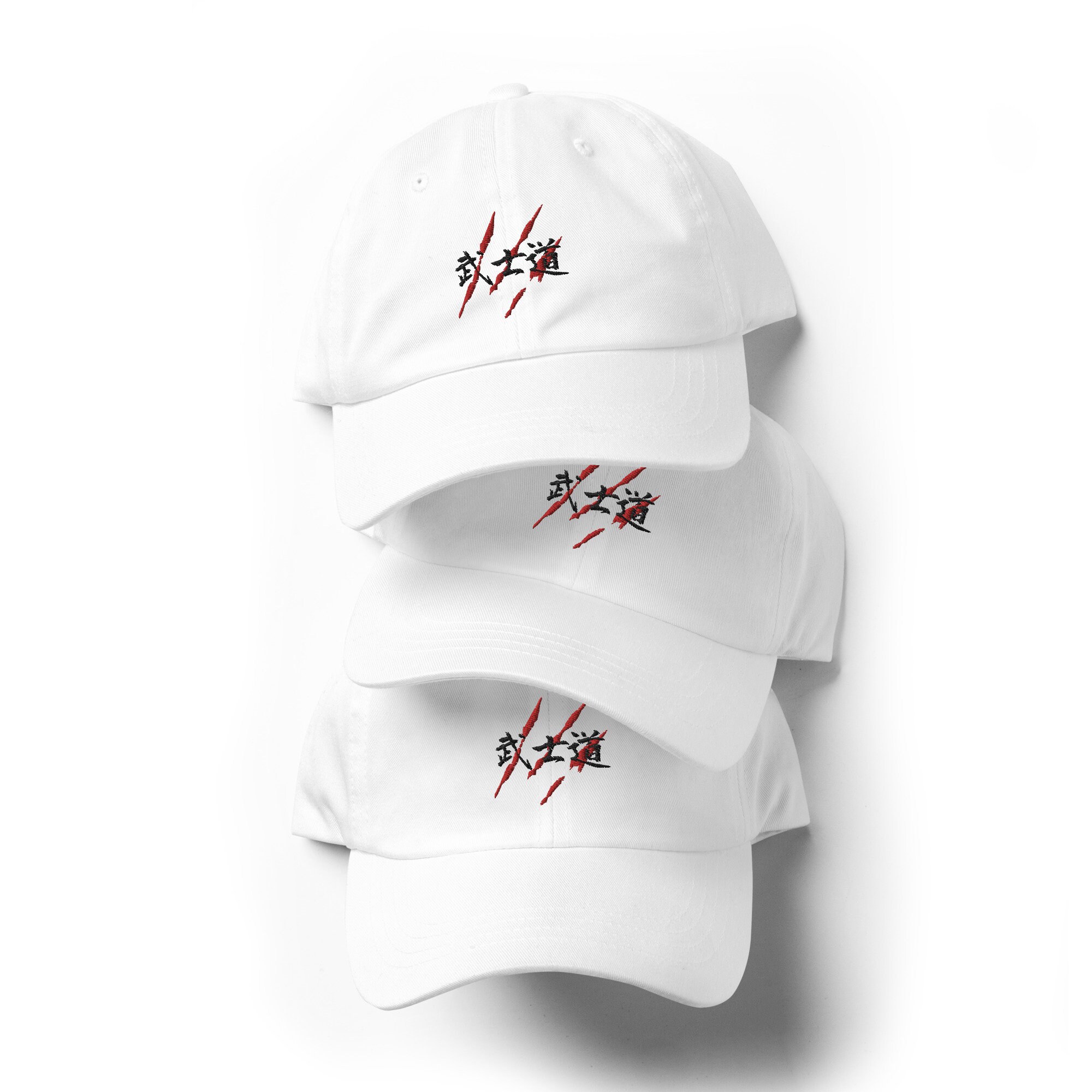 Bushido Kanji Dad Hat, Japanese Letter Embroidered Strapback Hat ...