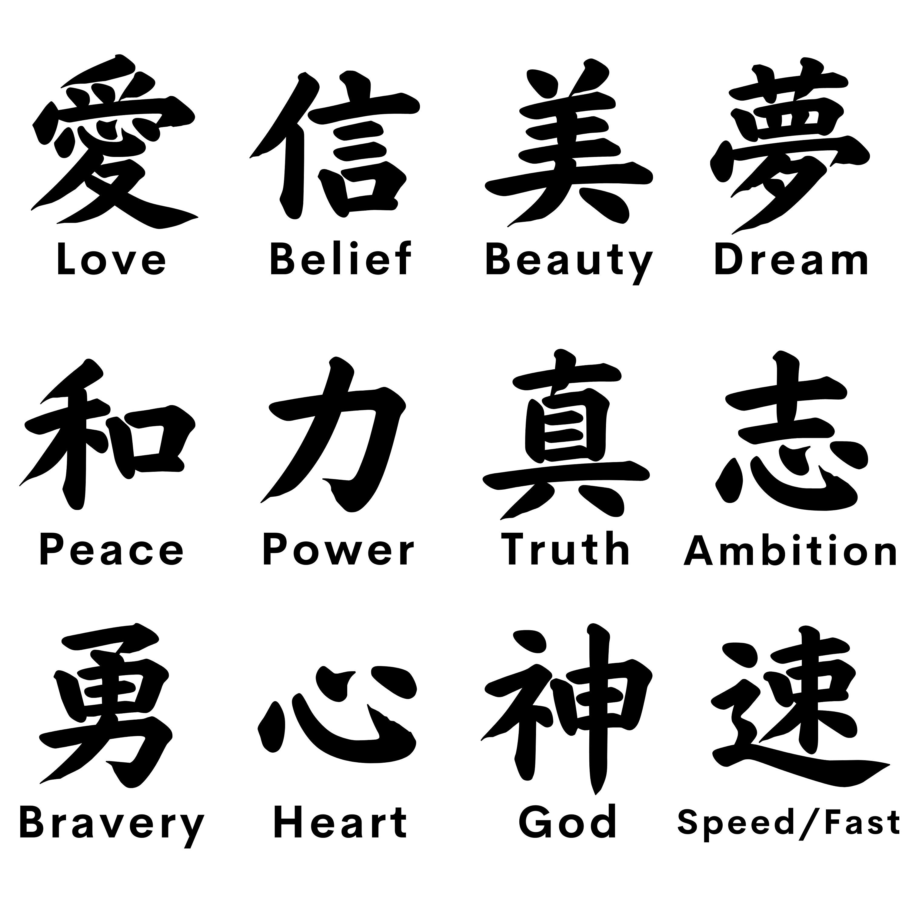 Personalized Single Kanji Decal, Custom Kanji Sticker, Japanese Letter ...