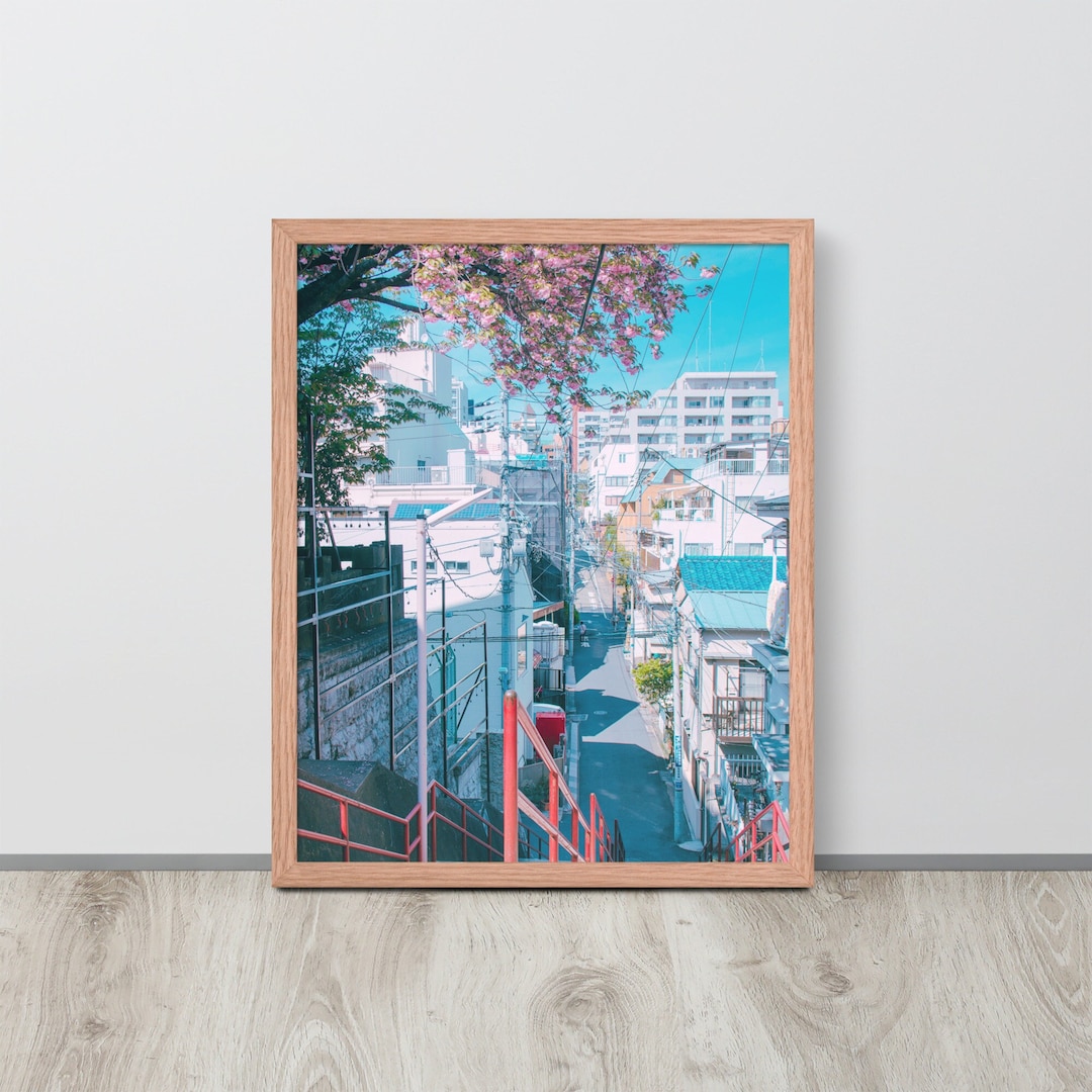 Suga Shrine Stairs Tokyo Print, Anime Film Location, Japanese Art ...