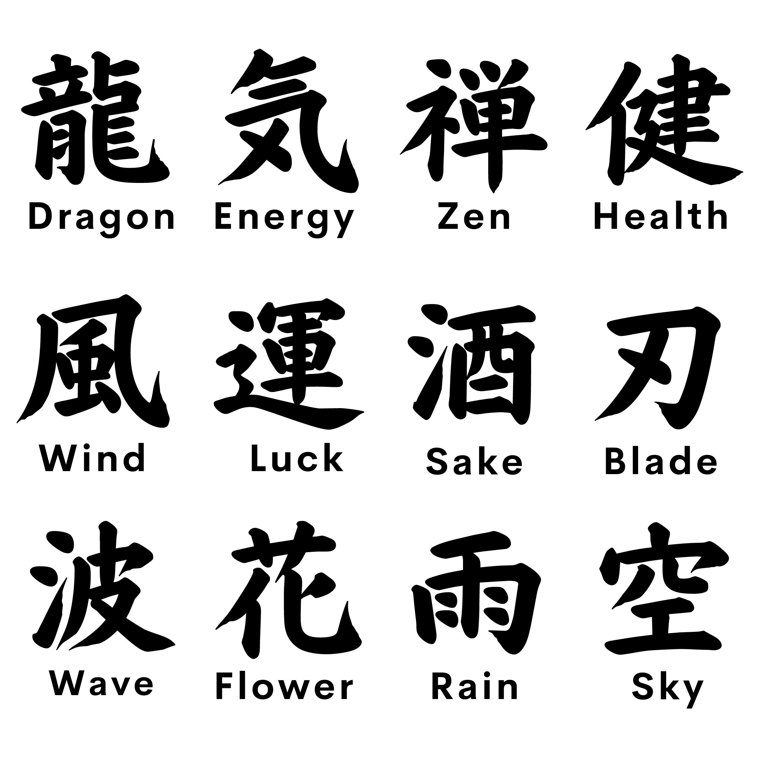 Personalized Single Kanji Decal, Custom Kanji Sticker, Japanese Letter ...