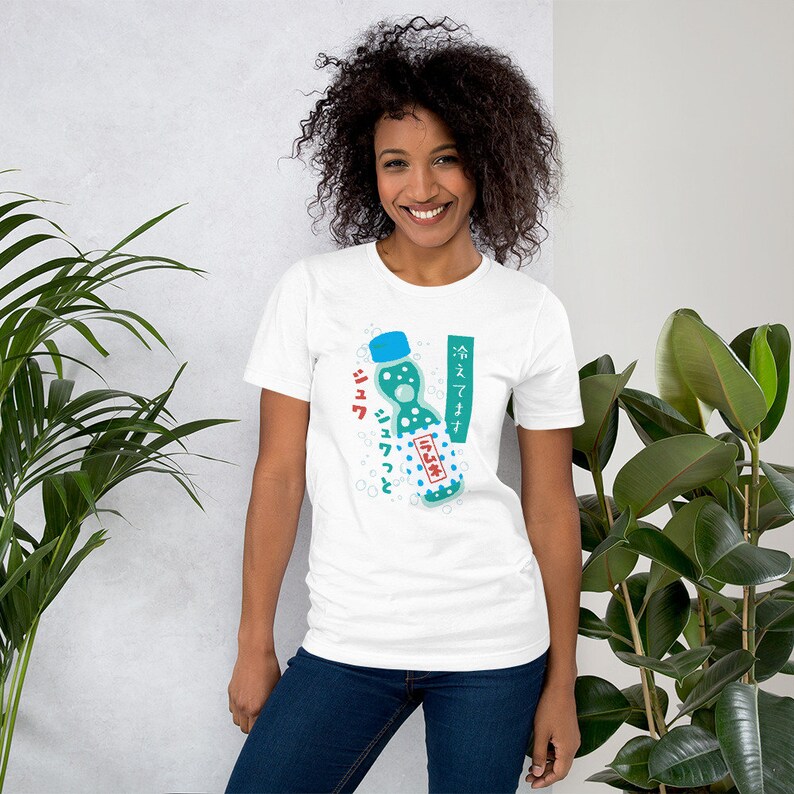 Ramune Soda Graphic T-shirt, Japanese Retro Style Unisex Tee - Etsy