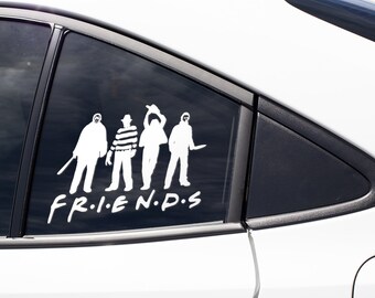 Horror Friends Car Decal - Etsy