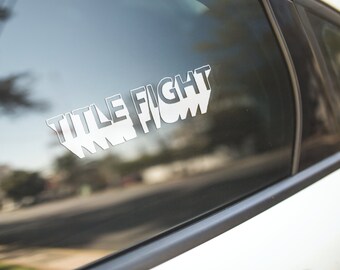 Title Fight Bumper Sticker - Etsy