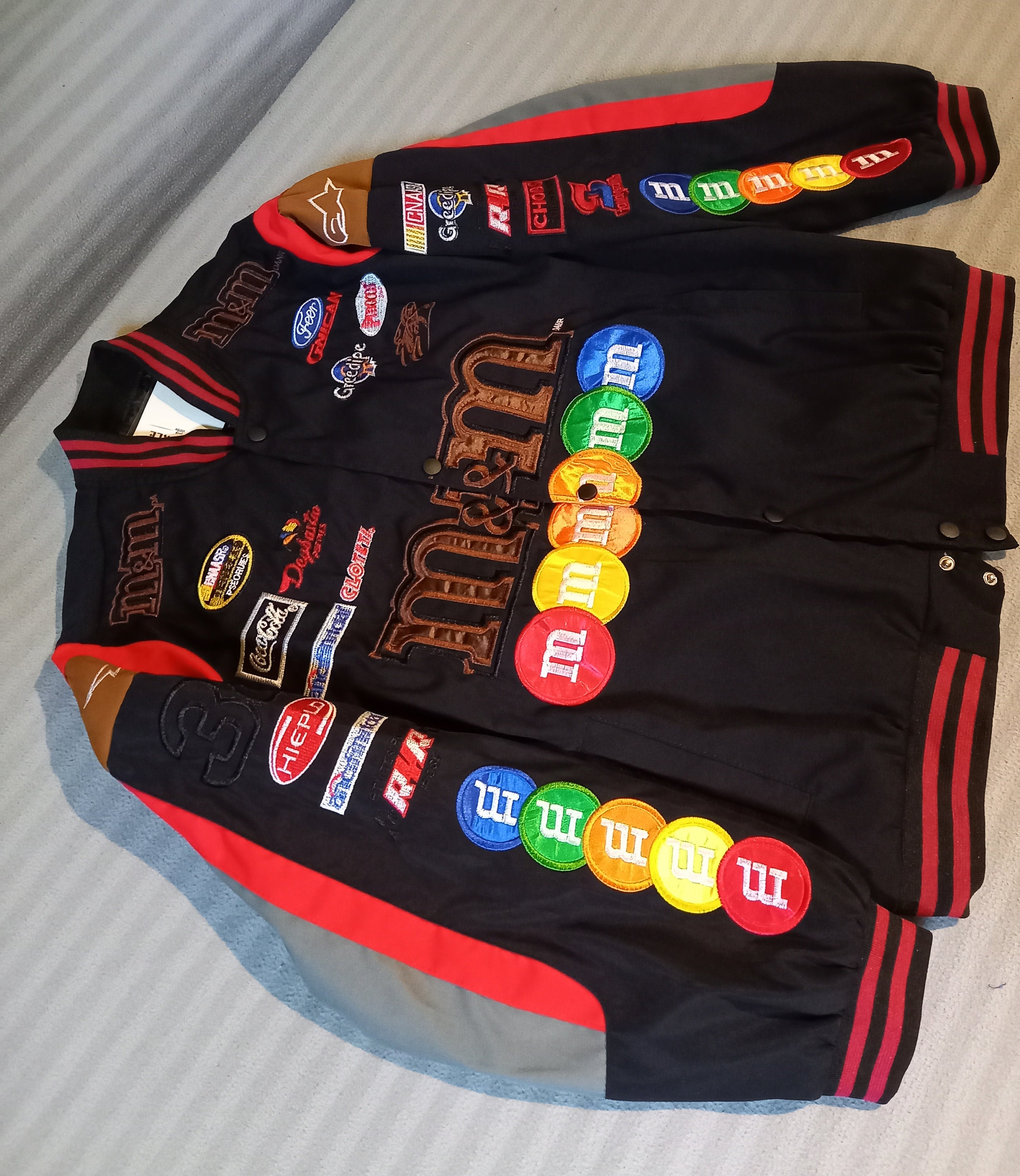 Nascar Racing Jacket / Light Racing Jacket M&M / Retro Vintage - Etsy