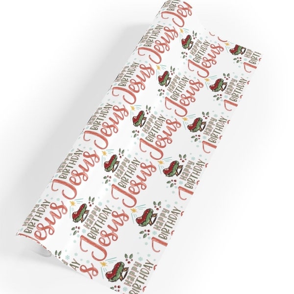 Happy Birthday Jesus Wrapping Paper - Etsy