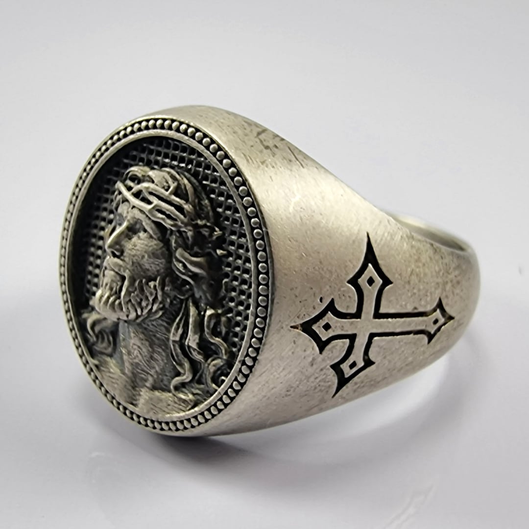 Jesus Christ Ring 925 Sterling Silver Christian Jewelry Ring - Etsy