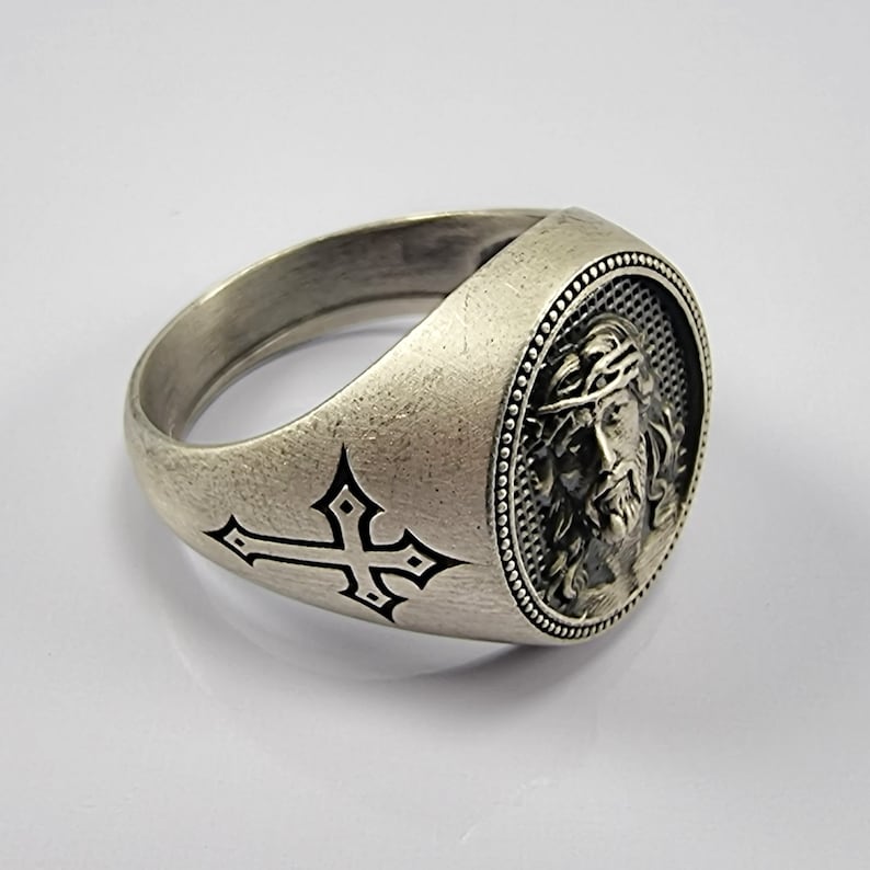 Jesus Christ Ring 925 Sterling Silver Christian Jewelry Ring - Etsy