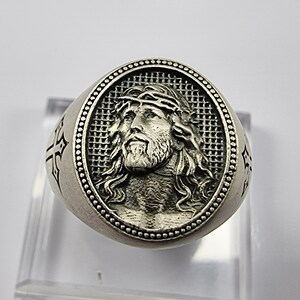 Jesus Christ Ring 925 Sterling Silver Christian Jewelry Ring - Etsy