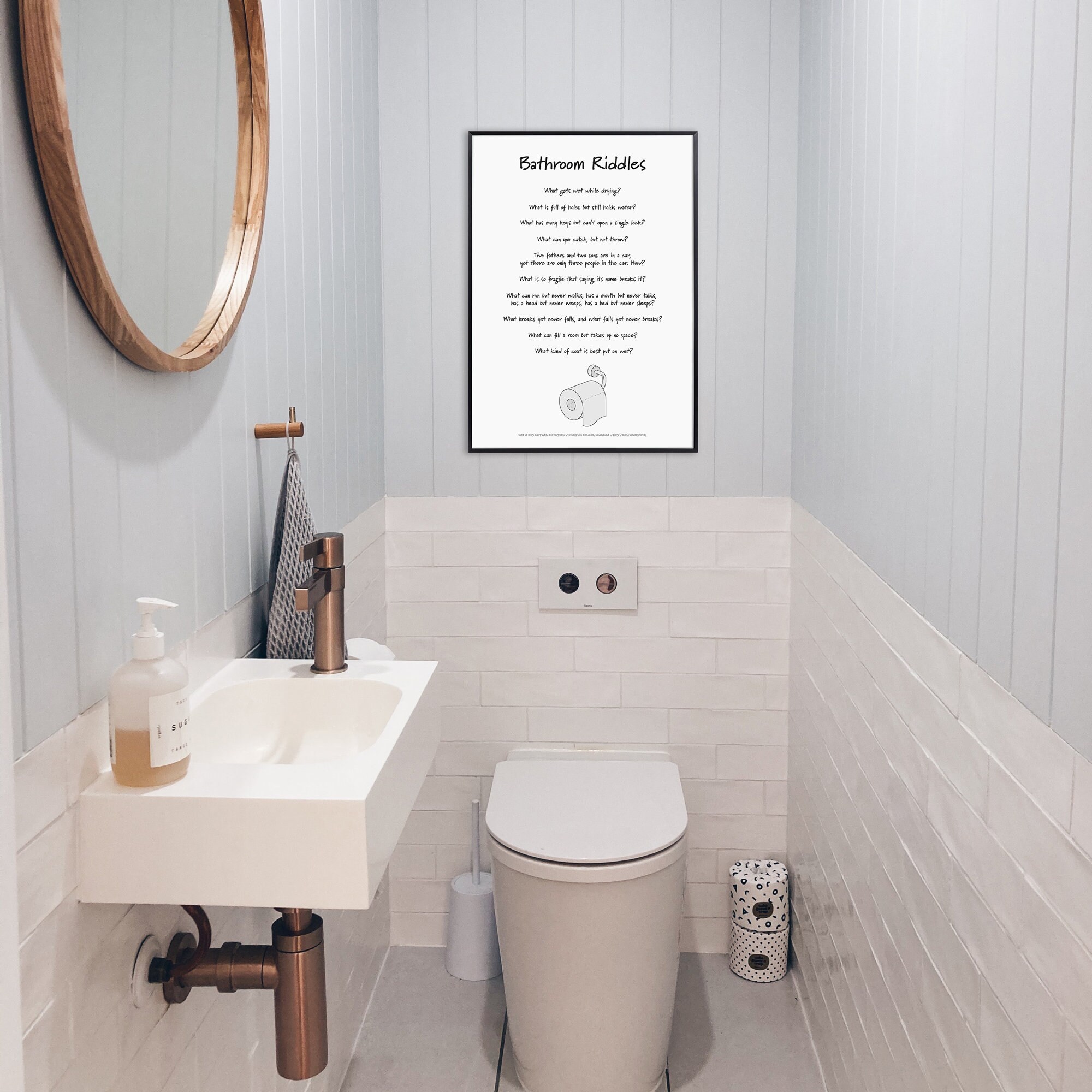 Bathroom Riddles / Printable Toilet Riddles / Downloadable Print ...