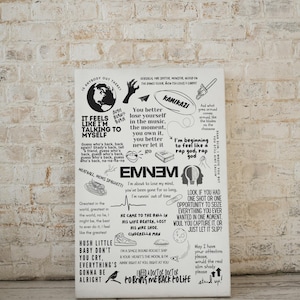 Eminem Lyric Print, Typography, Music Art, Digital Download, Gift ...