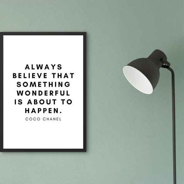 Coco Chanel Poster - Etsy