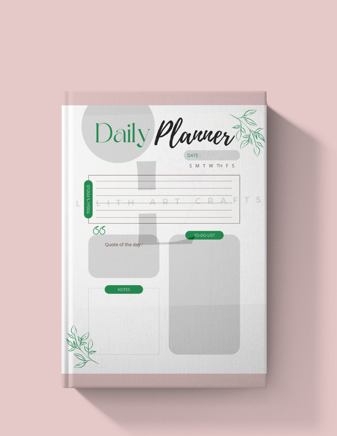 Digital Printable Minimalist Daily Planner Downloadable - Etsy