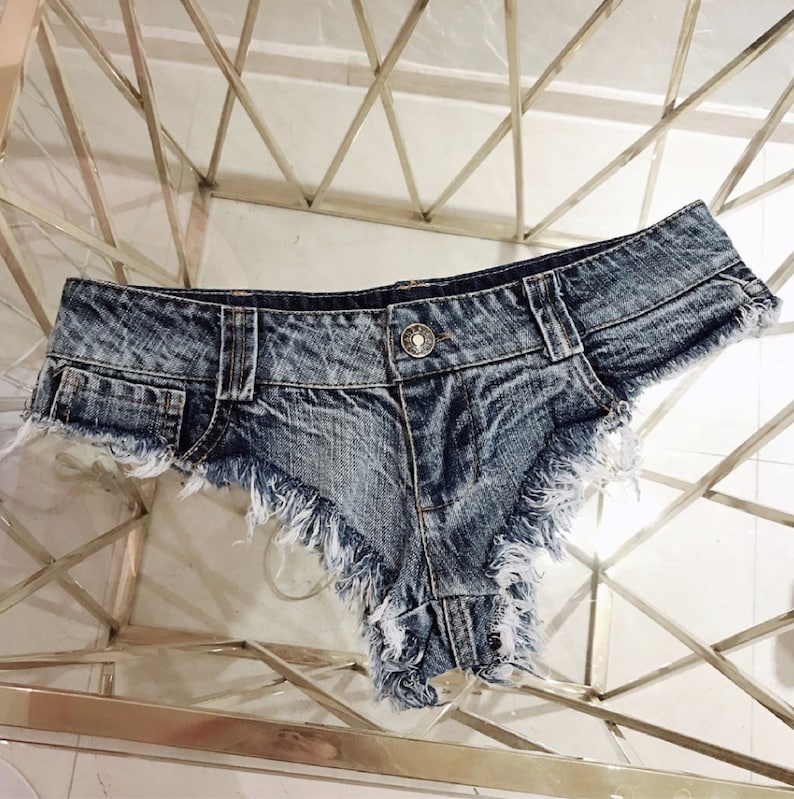 Women Micro Jeans Short, Lady Sexy Low Waist Denim Pants, Women Sexy ...