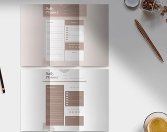Pink Digital Printable Daily Planner - Etsy