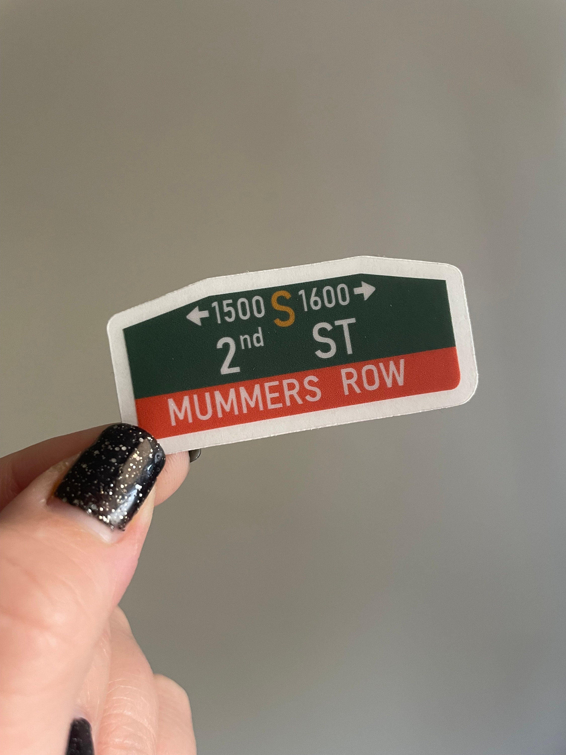 Mummers Row Clear Sticker - Etsy
