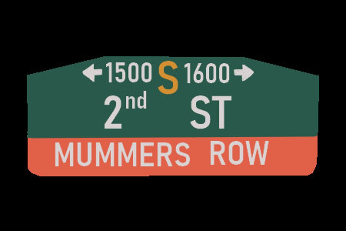 Mummers Row Clear Sticker - Etsy