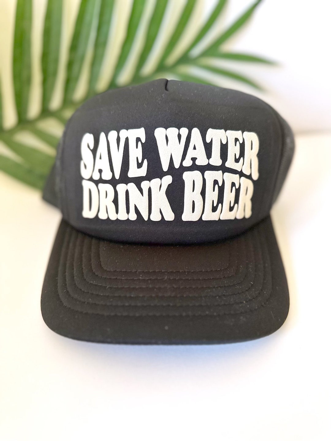 Save Water Drink Beer Trucker Hat, Womens Trucker Hat, Lake Hat, River Hat, Black Trucker Hat - Etsy