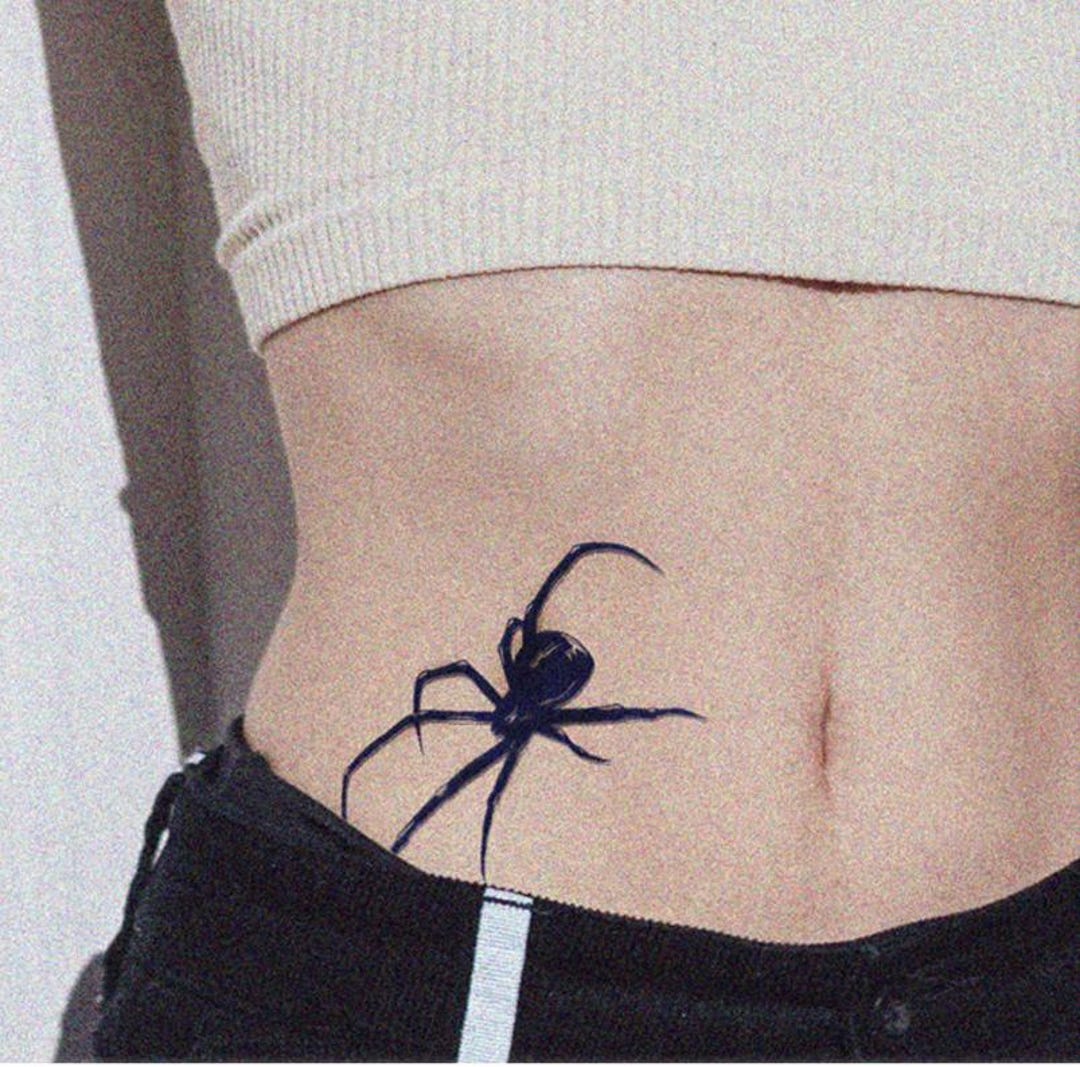 Semi Permanent Organic Tattoo Spider Last up to 2 Weeks Vegan / Halal ...
