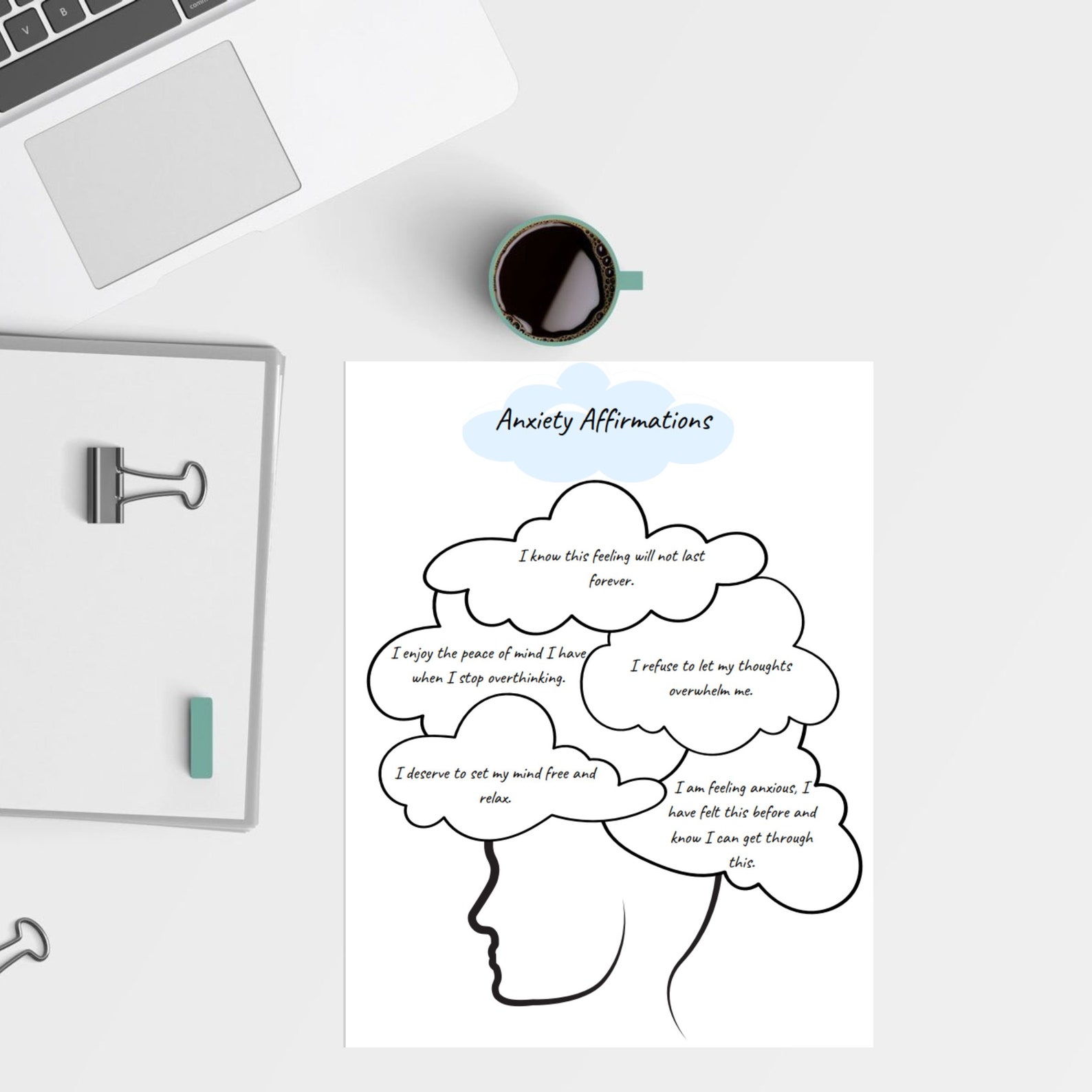 Anxiety Therapy Worksheets, Anxiety Affirmations, Therapy Resources ...