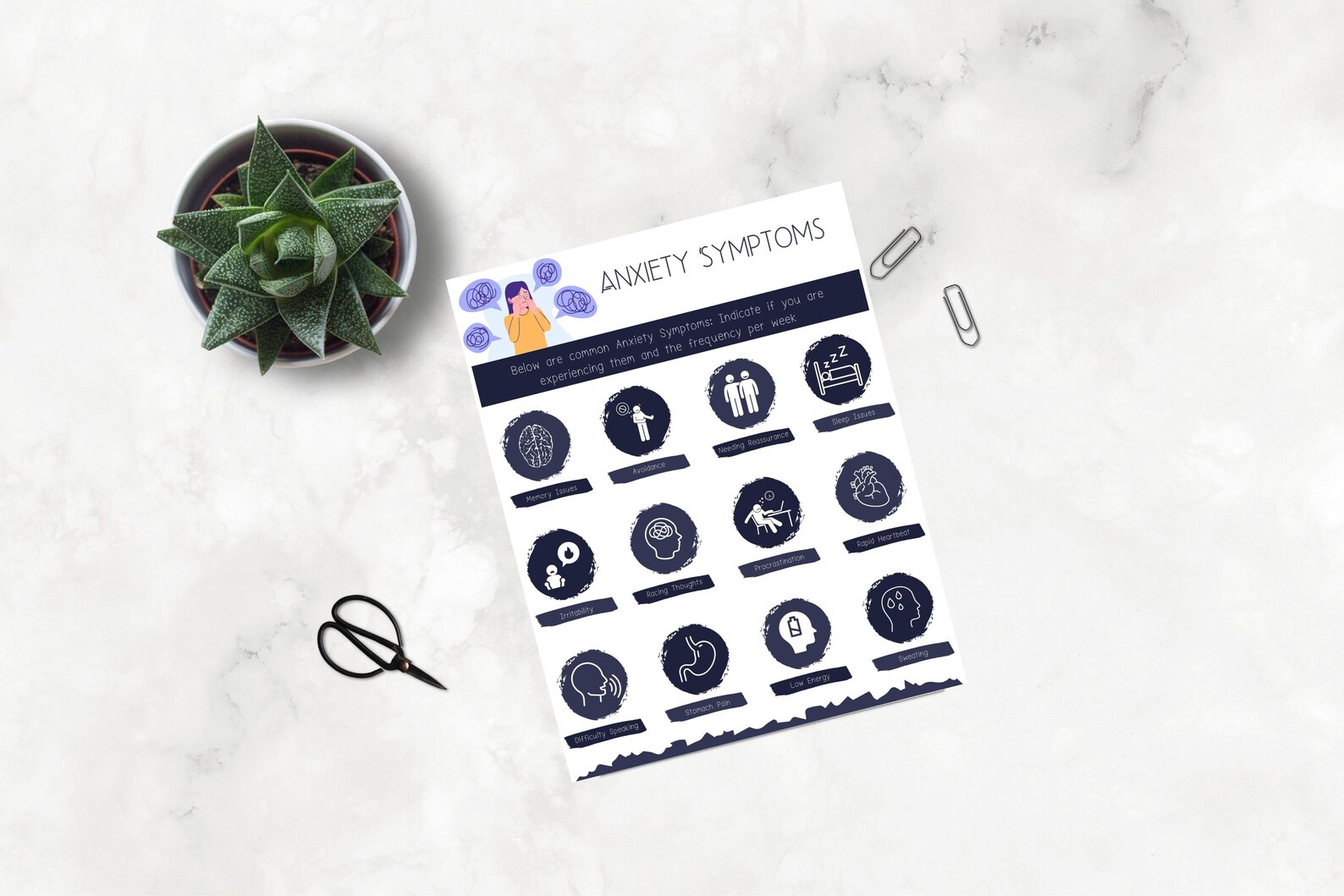 Anxiety Therapy Worksheets, Therapy Resources, Specific Symptomology ...