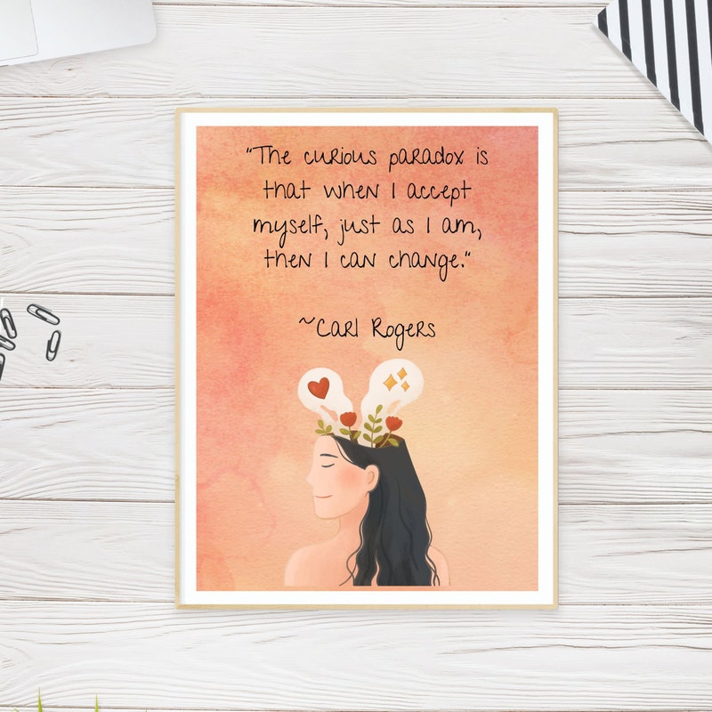 Carl Rogers Quote - Etsy