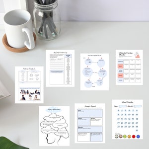 Anxiety Workbook, Anxiety Worksheets, Therapy Resources, Therapist ...