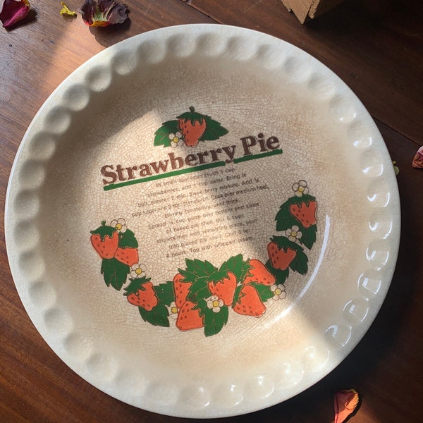 Vintage Pie Plate - Etsy