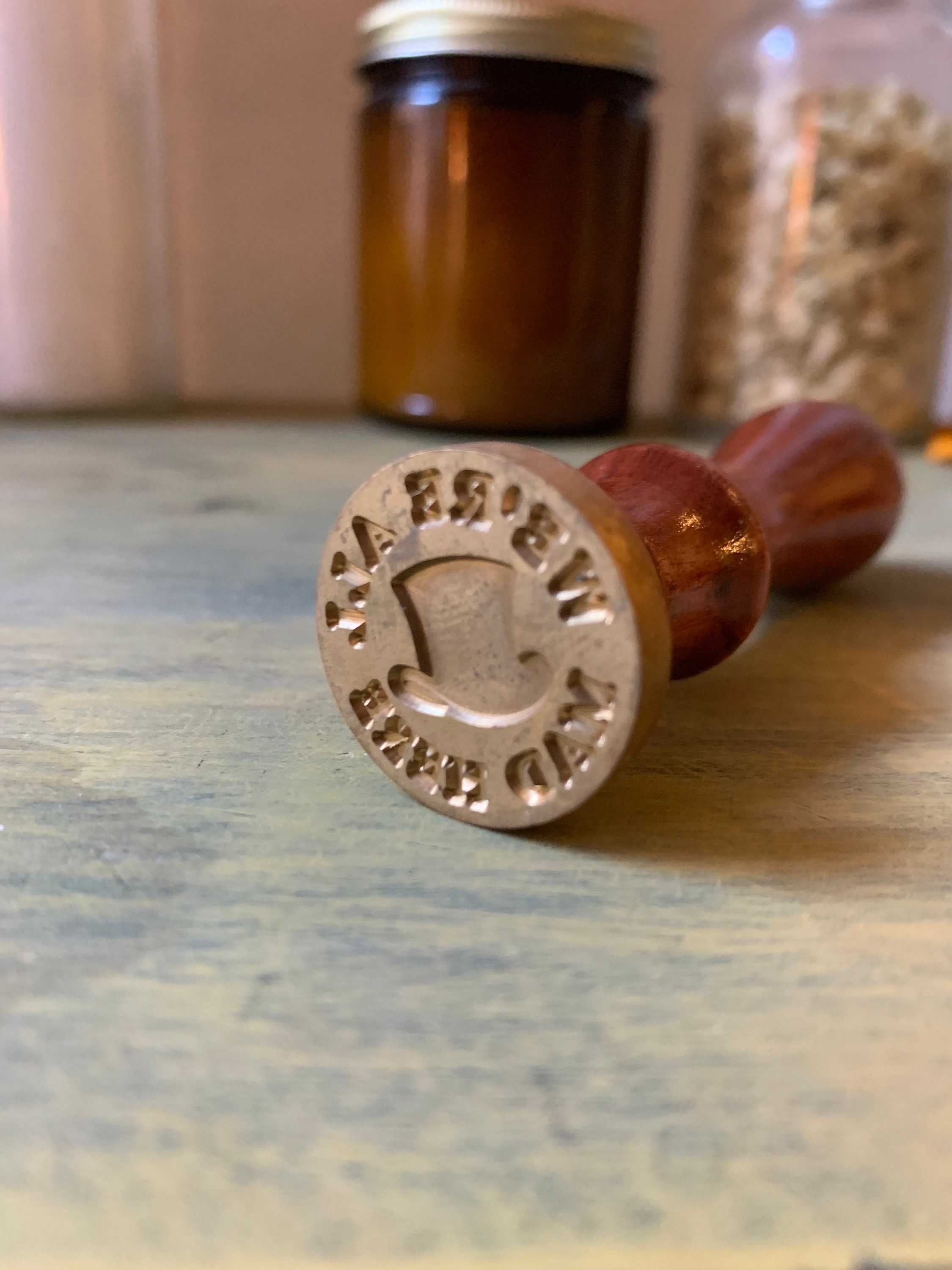 We're All Mad Here Alice in Wonderland Wax Seal Stamp Mad Hatter ...