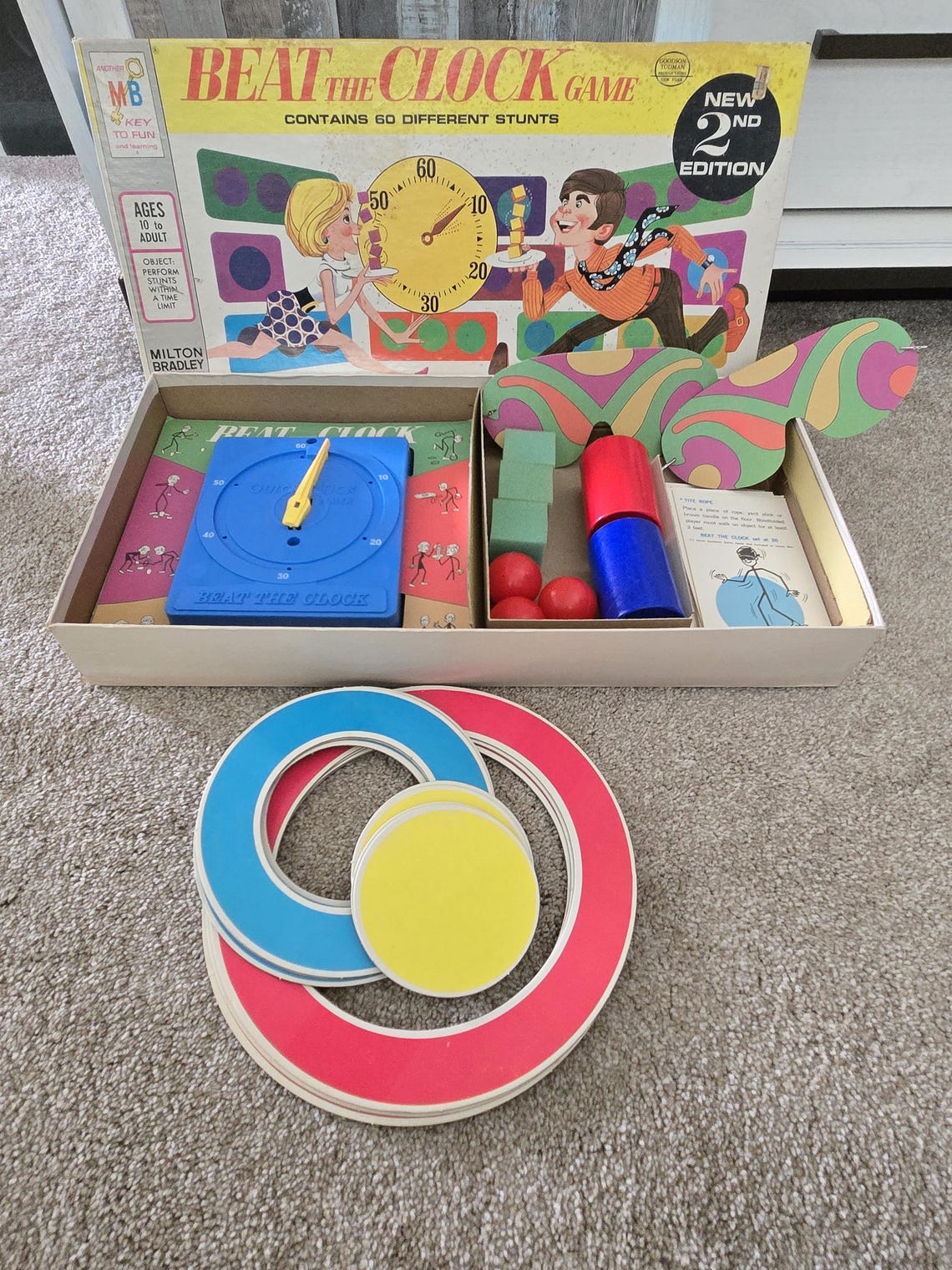 Beat the Clock Game Milton Bradley 2nd Edition 1969 - Etsy