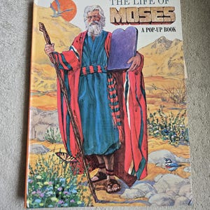 The Life of Moses Vintage Children's Pop-up Book - Etsy