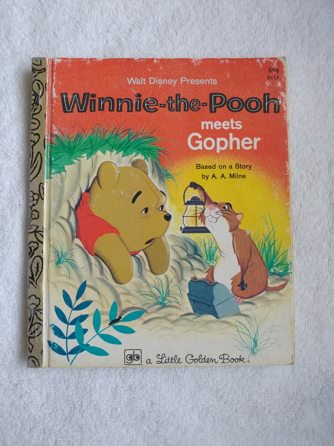 Winnie the Pooh Meets Gopher Vintage Walt Disney Book 1977 Edition - Etsy