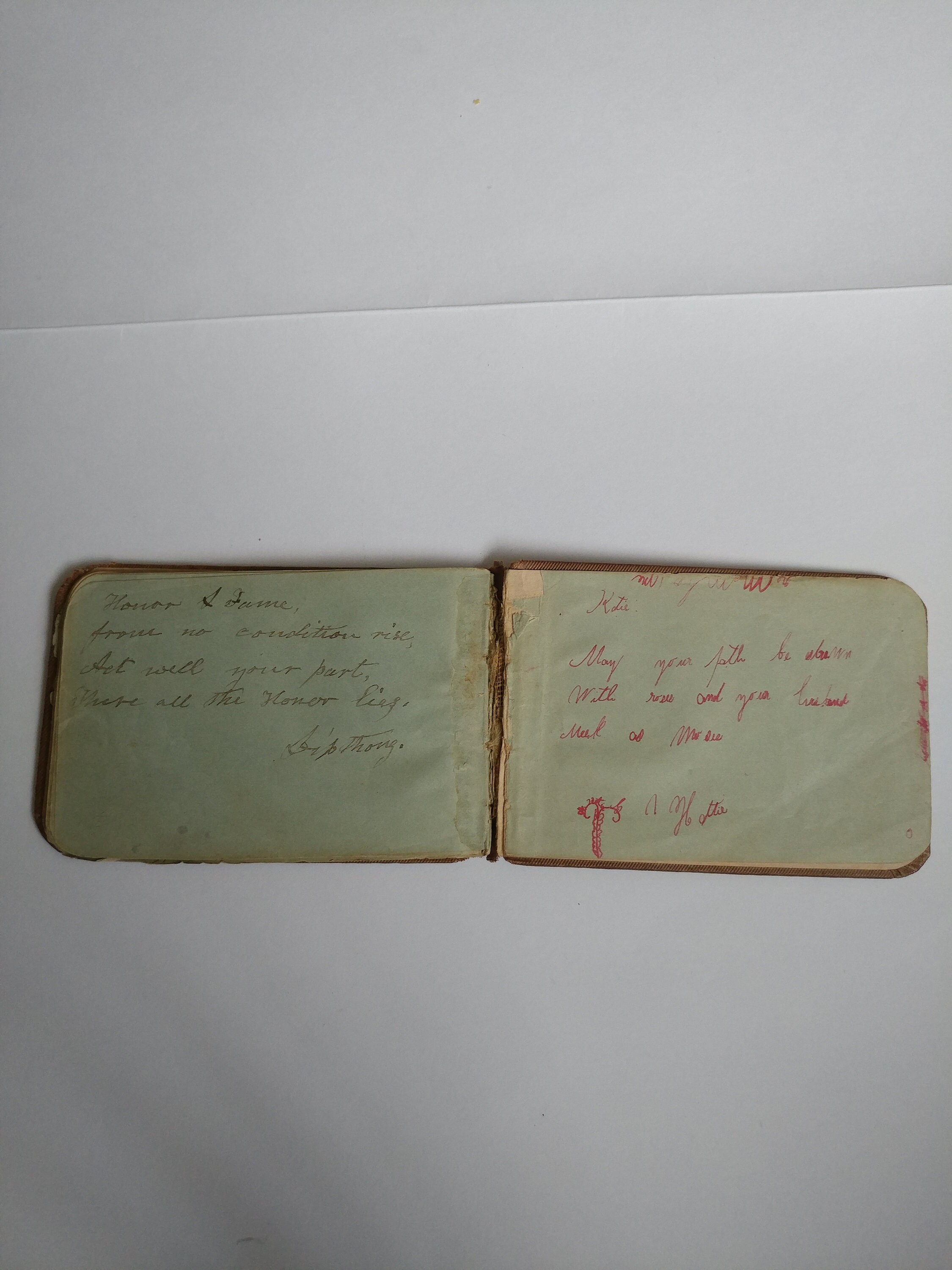 Victorian Era Autograph Book 1880s - Etsy