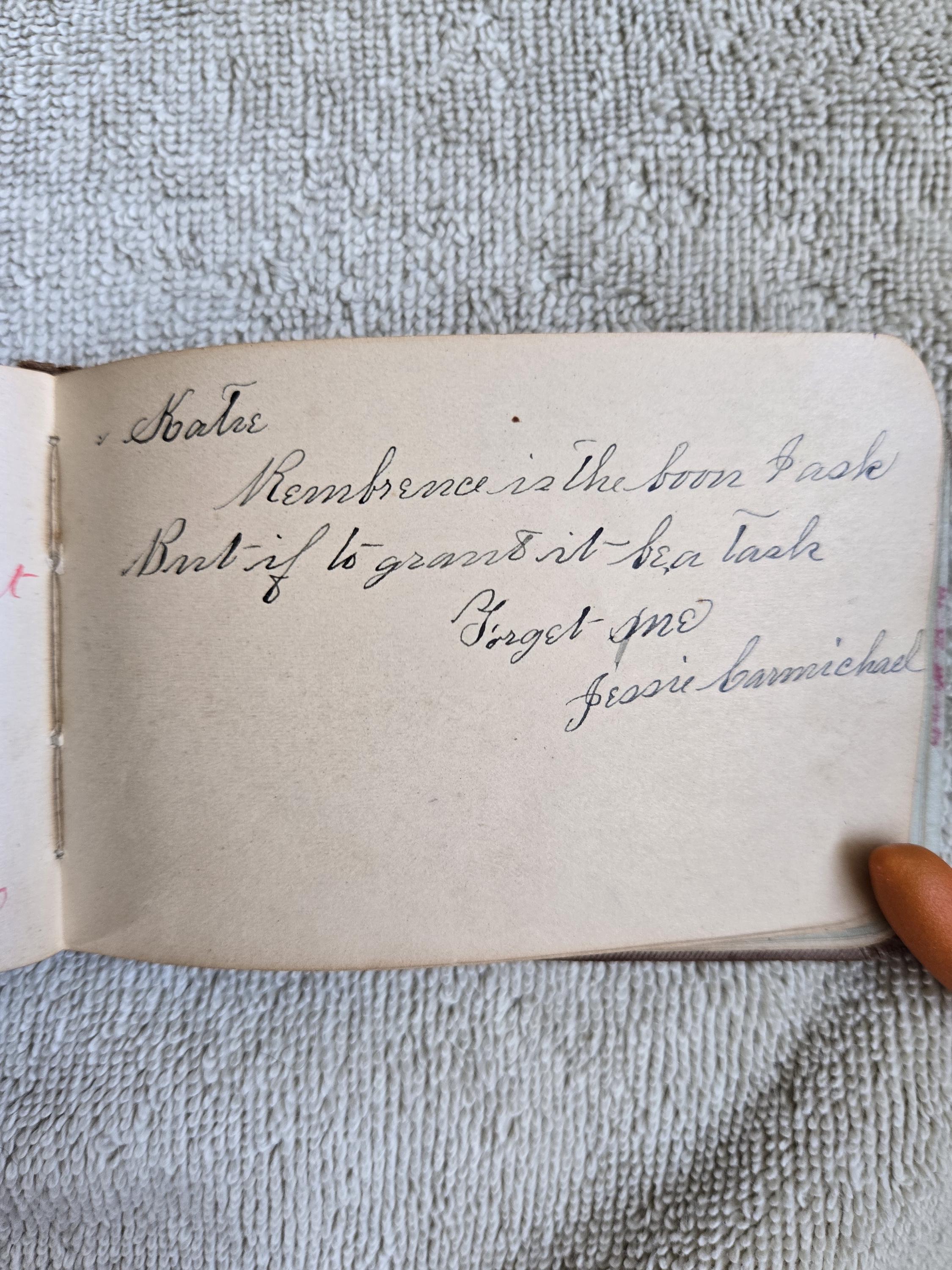 Victorian Era Autograph Book 1880s - Etsy