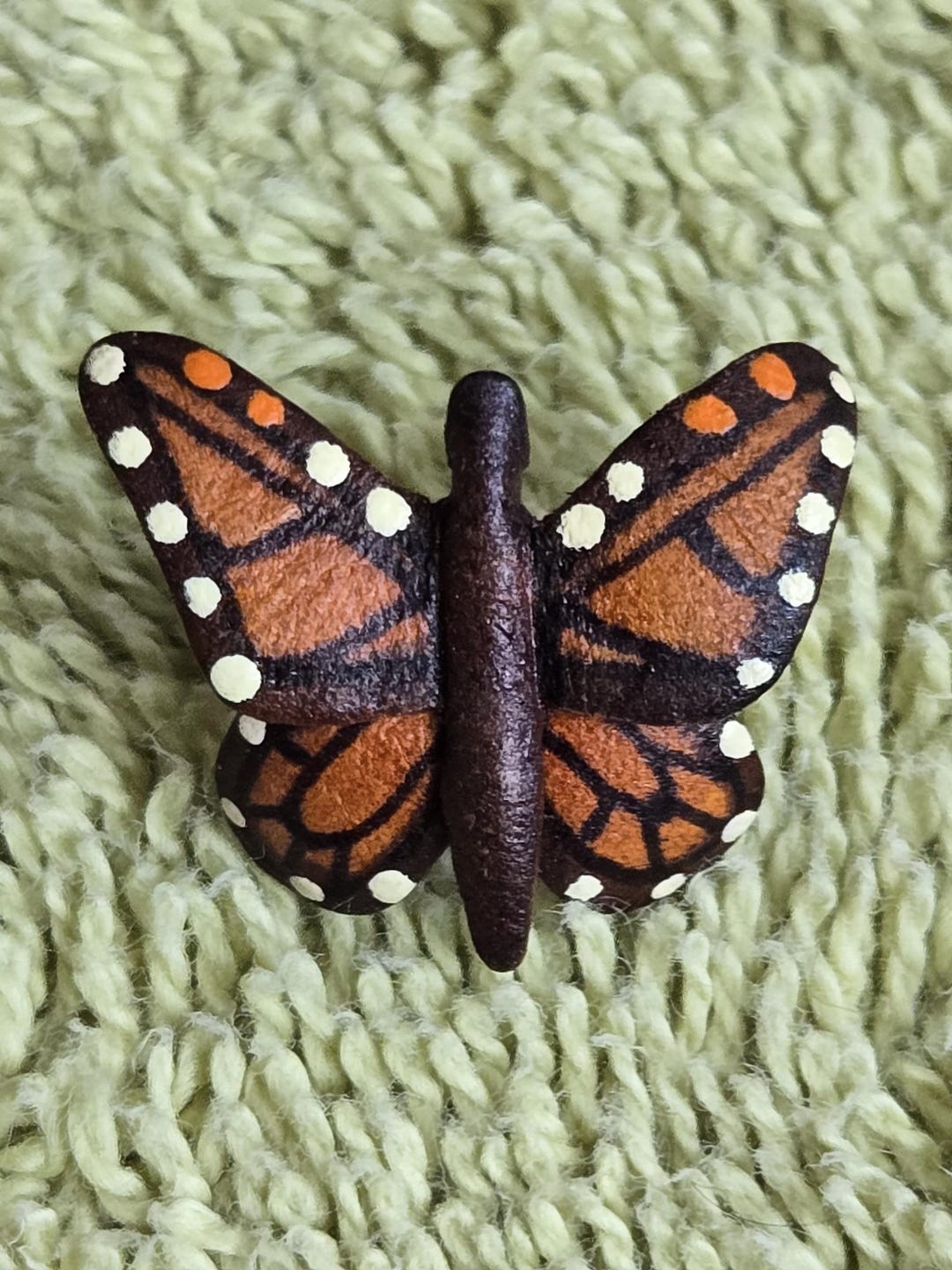 Monarch Butterfly Pin Leather Butterfly Lapel Pin - Etsy